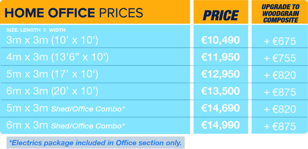 Home Offices, Steel Offices, PVC Home Offices | Steeltech Garden Rooms
